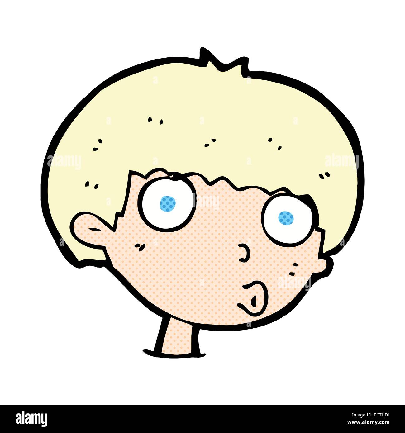 retro comic book style cartoon surprised boy Stock Vector Image & Art ...