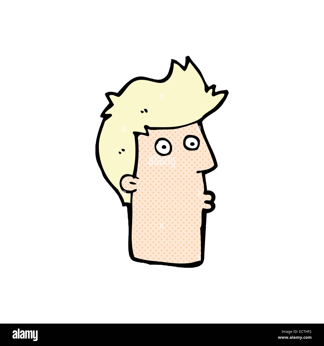 retro comic book style cartoon surprised man Stock Vector Image & Art ...