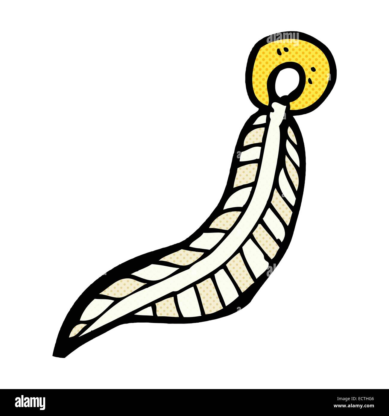retro comic book style cartoon feather Stock Vector Image & Art - Alamy