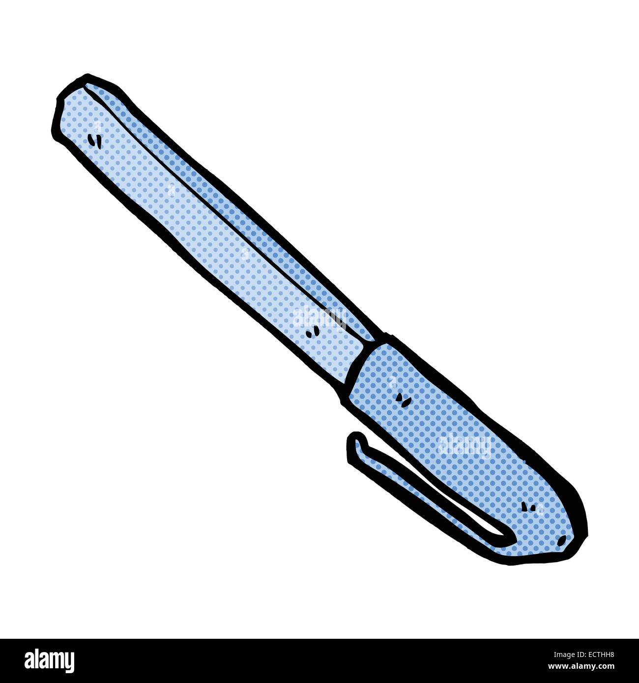 retro comic book style cartoon pen Stock Vector Image & Art - Alamy