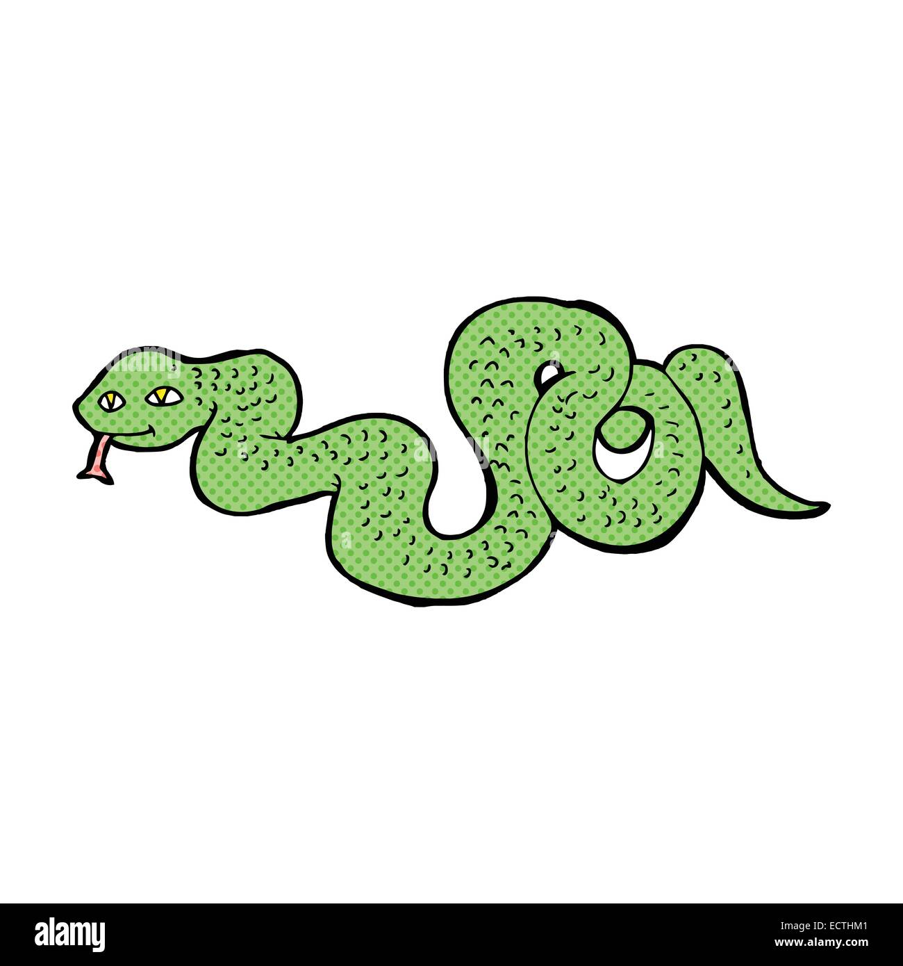 retro comic book style cartoon snake Stock Vector Image & Art - Alamy