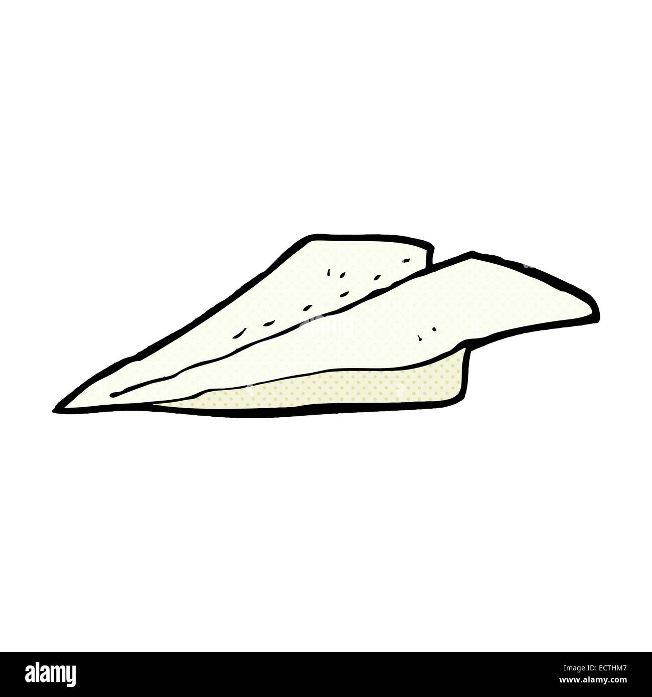 retro comic book style cartoon paper airplane Stock Vector Image & Art ...