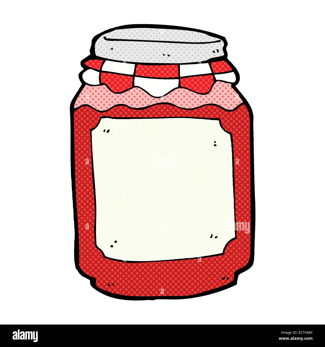 retro comic book style cartoon jar of jam Stock Vector Image & Art - Alamy