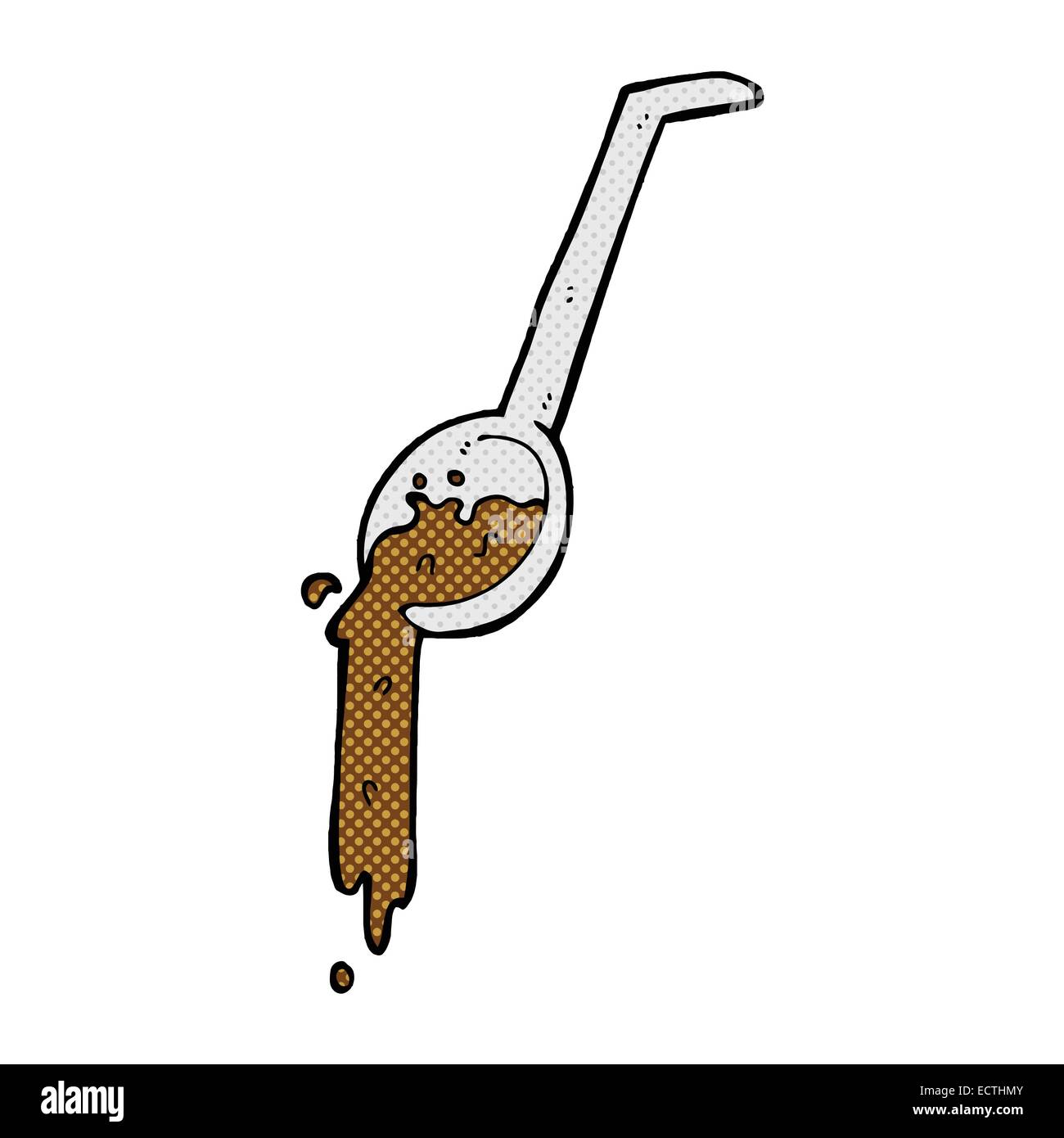 retro comic book style cartoon pouring gravy Stock Vector Image & Art ...