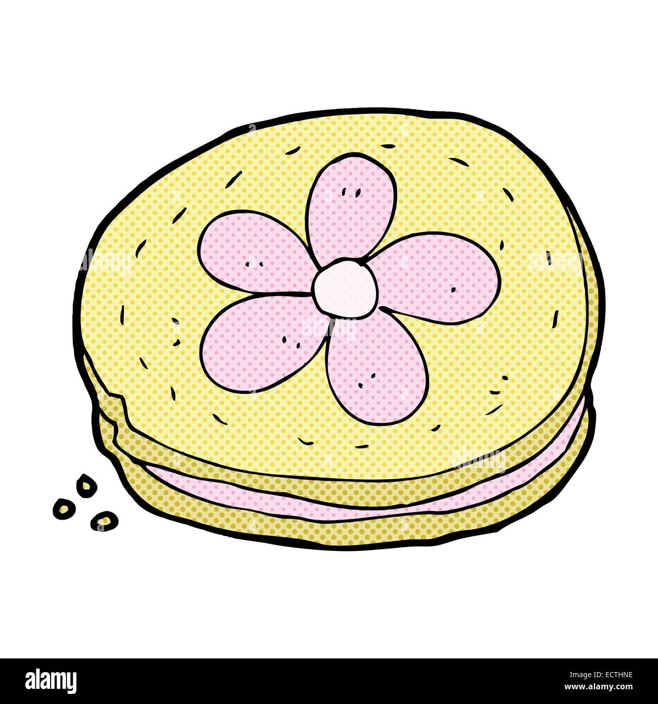 retro comic book style cartoon biscuit Stock Vector Image & Art - Alamy