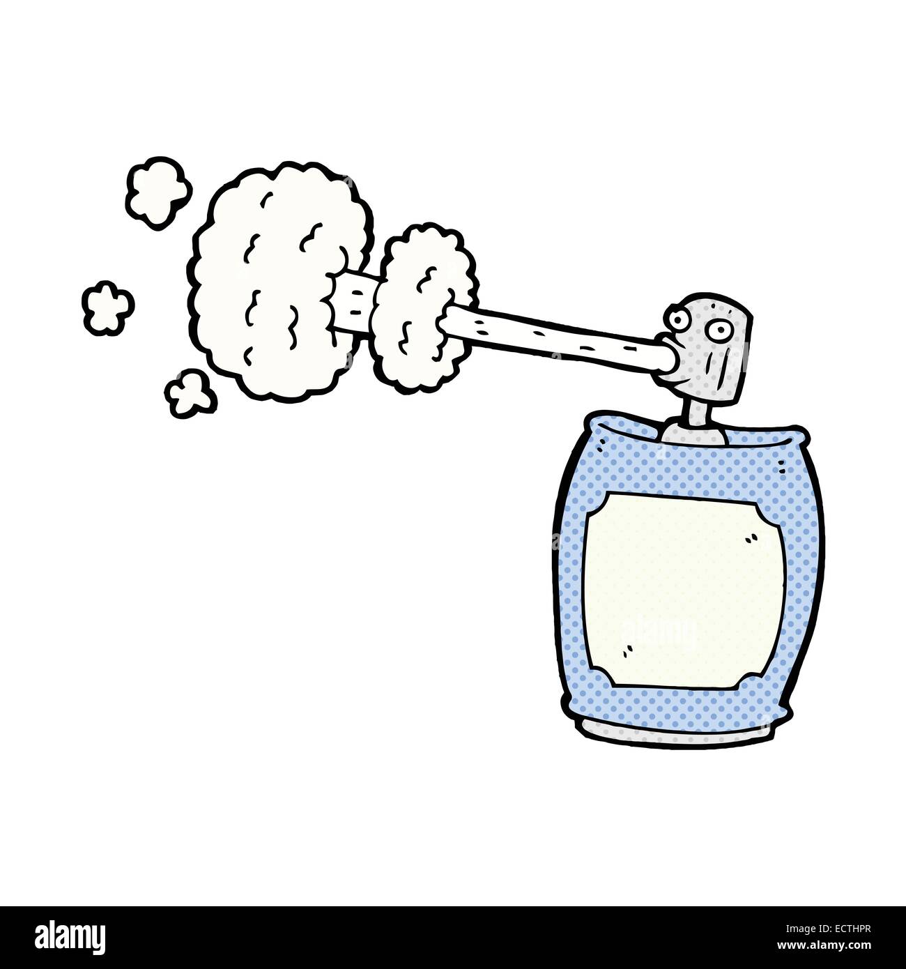 retro comic book style cartoon spray can Stock Vector Image & Art - Alamy