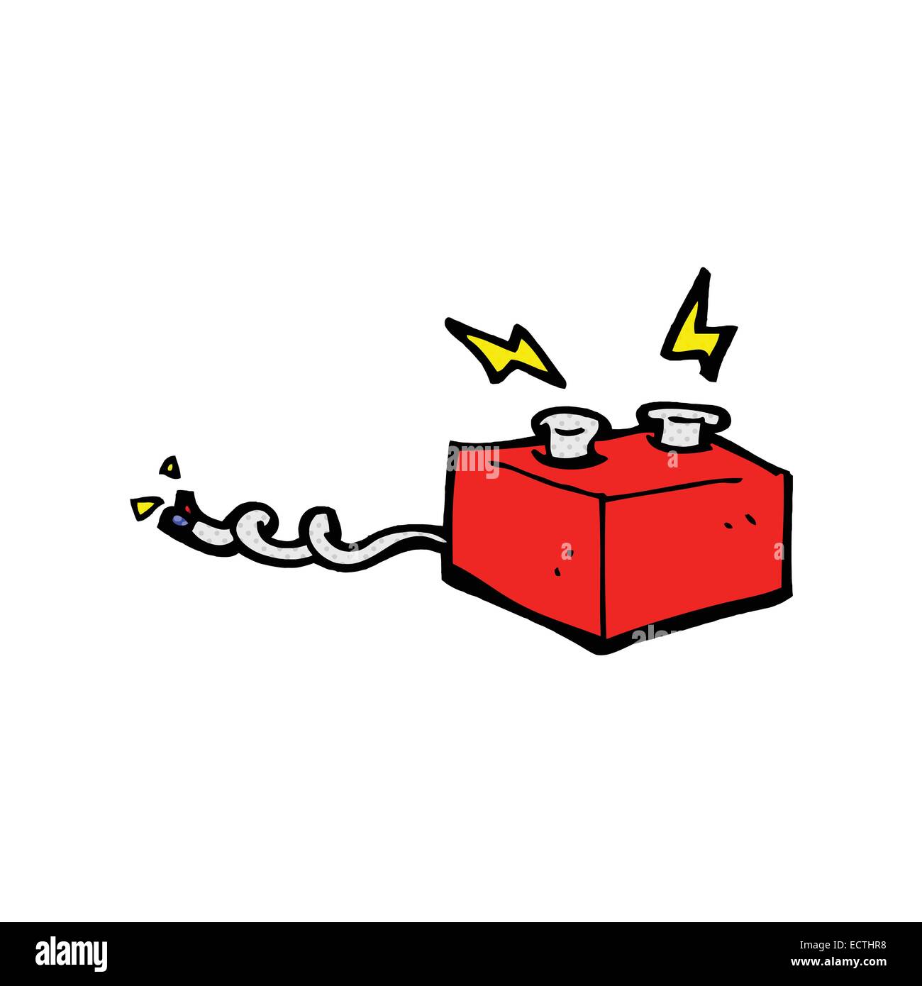 retro comic book style cartoon battery Stock Vector Image & Art - Alamy