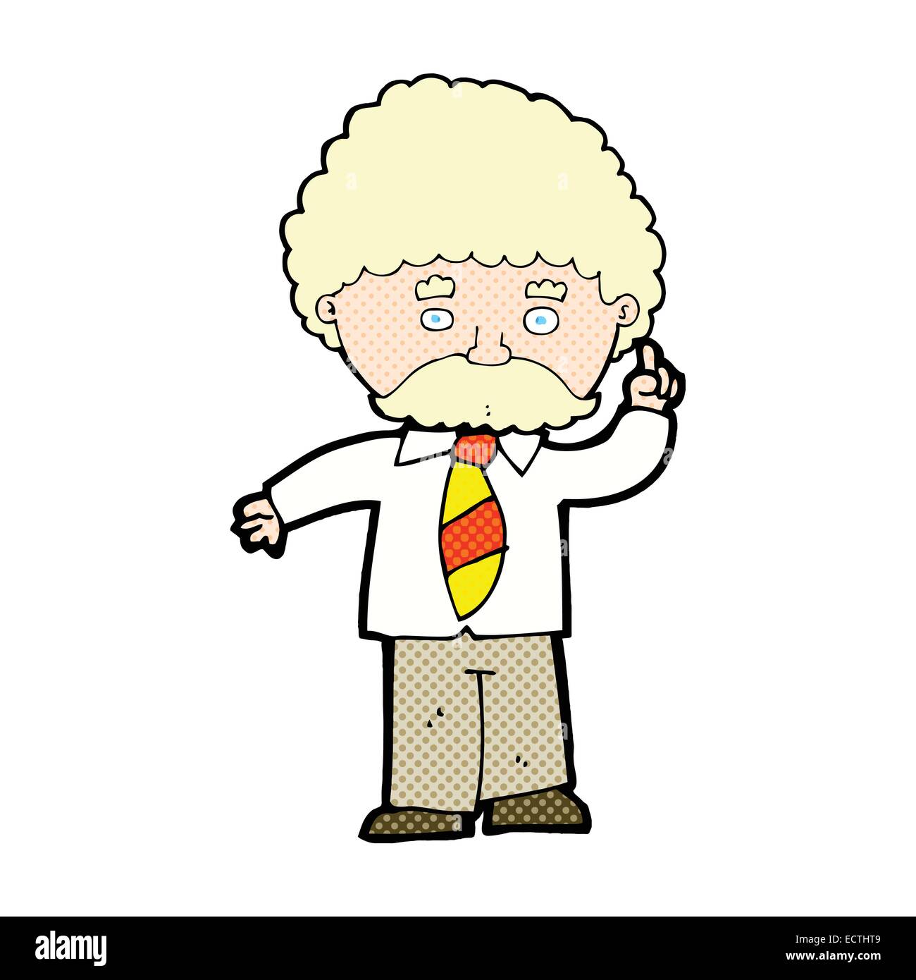 retro comic book style cartoon teacher Stock Vector Image & Art - Alamy