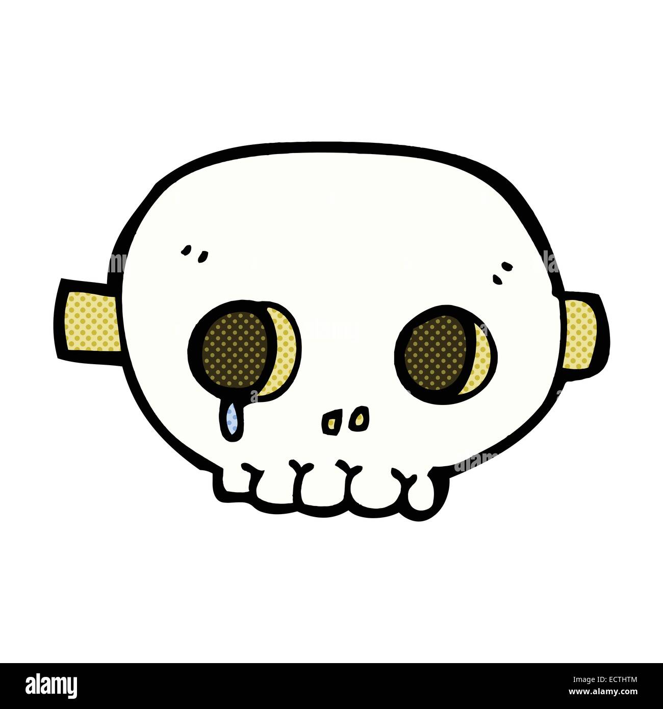 retro comic book style cartoon skull mask Stock Vector Image & Art - Alamy