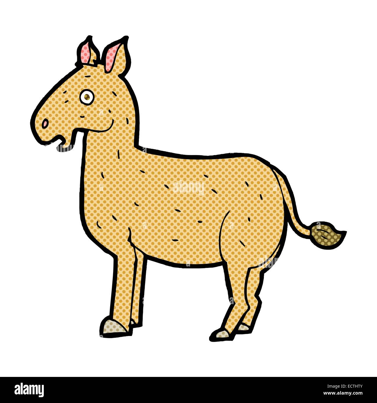 retro comic book style cartoon mule Stock Vector Image & Art - Alamy