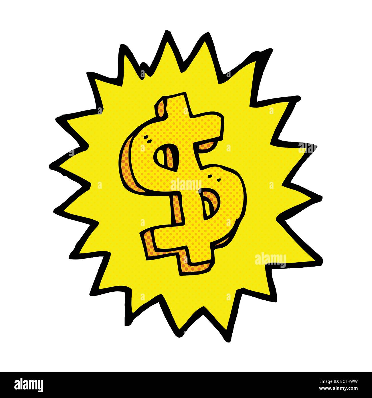Cartoon character book dollar sign hi-res stock photography and images ...