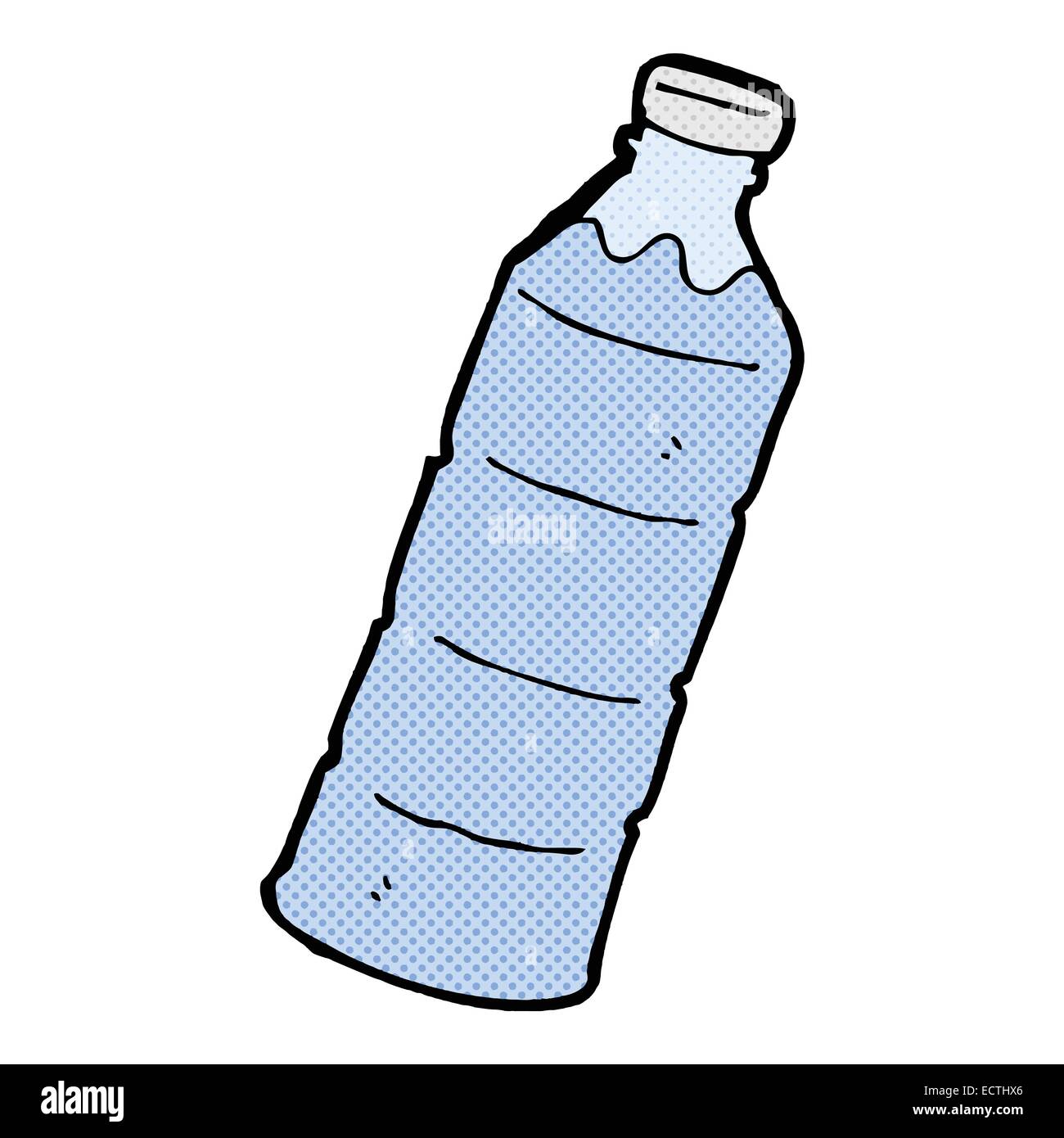 retro comic book style cartoon water bottle Stock Vector Image & Art ...