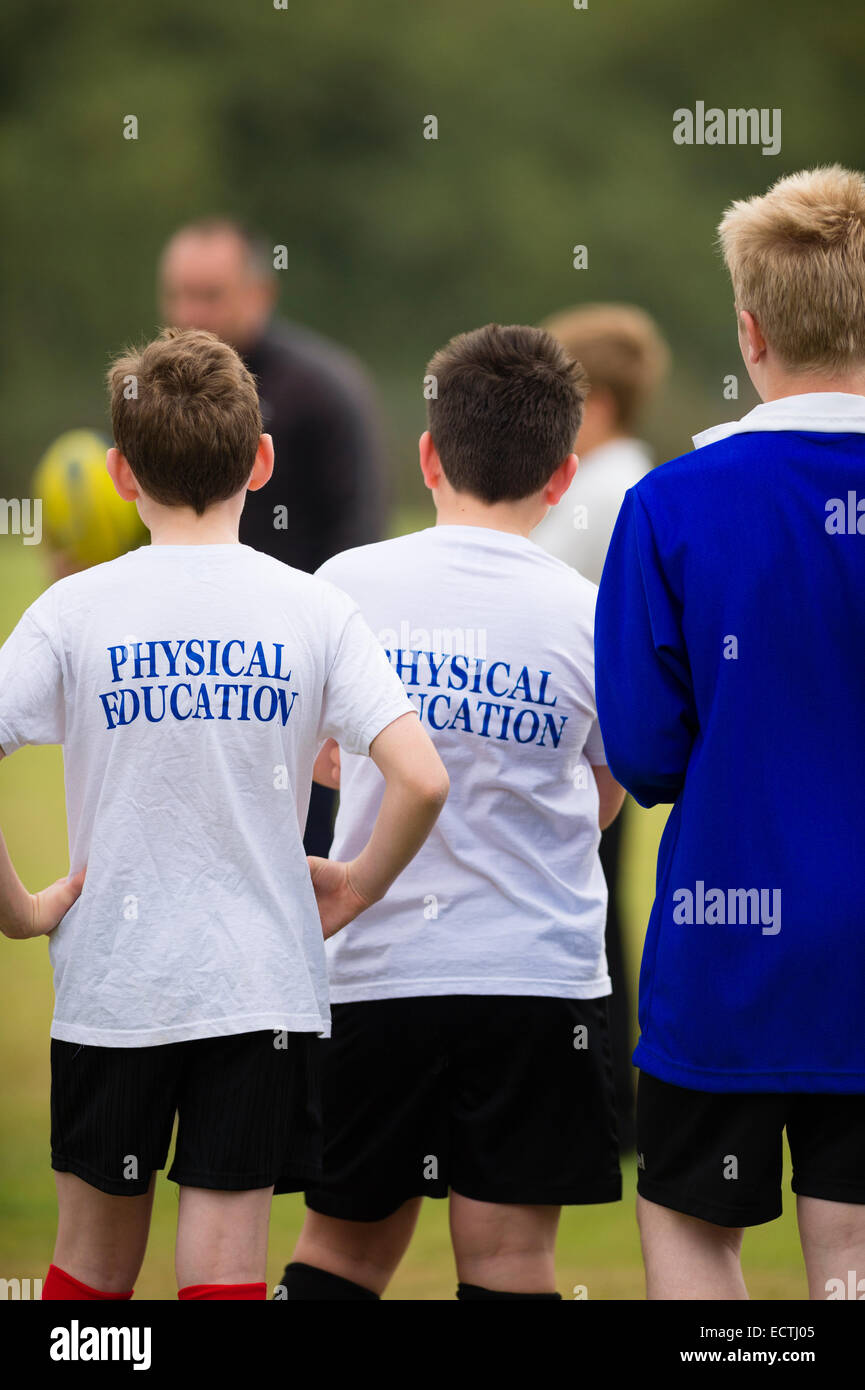 Secondary school PE - physical education Wales UK: games lesson - young ...