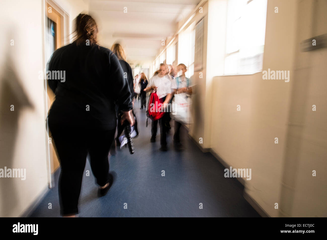 School Uk Walking Corridor High Resolution Stock Photography and Images ...