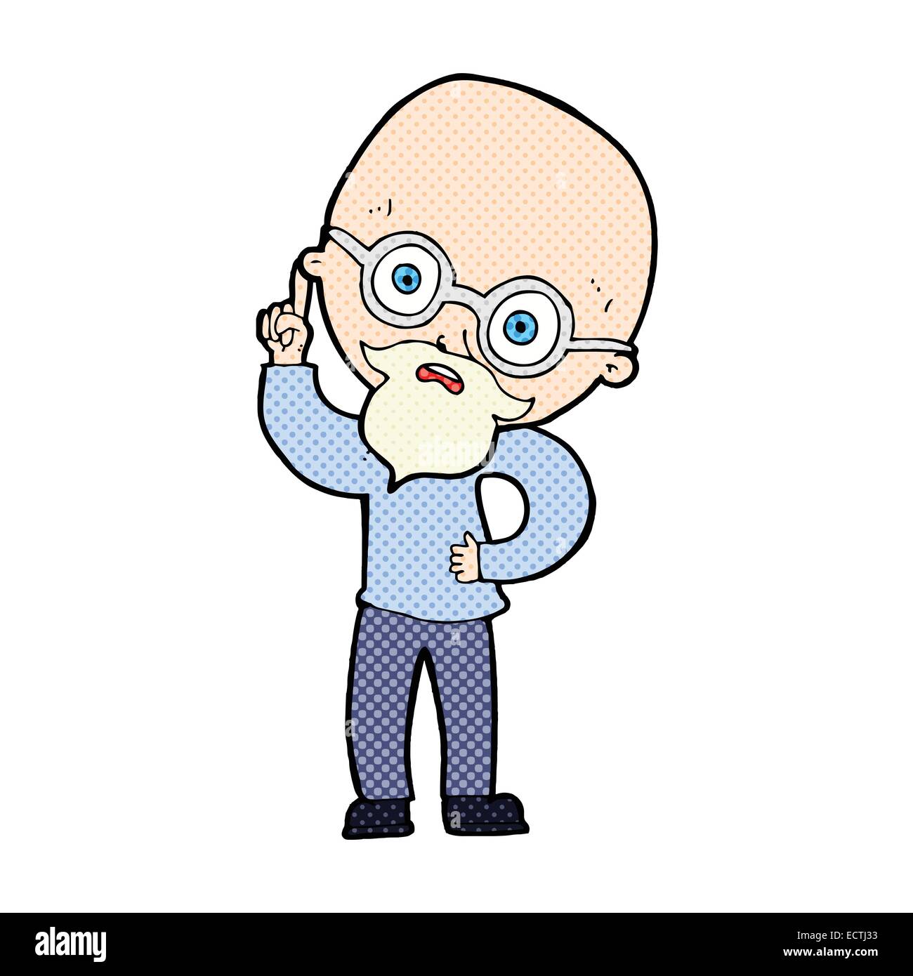 retro comic book style cartoon old man Stock Vector Image & Art - Alamy