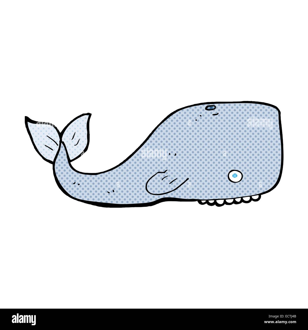 retro comic book style cartoon whale Stock Vector Image & Art - Alamy
