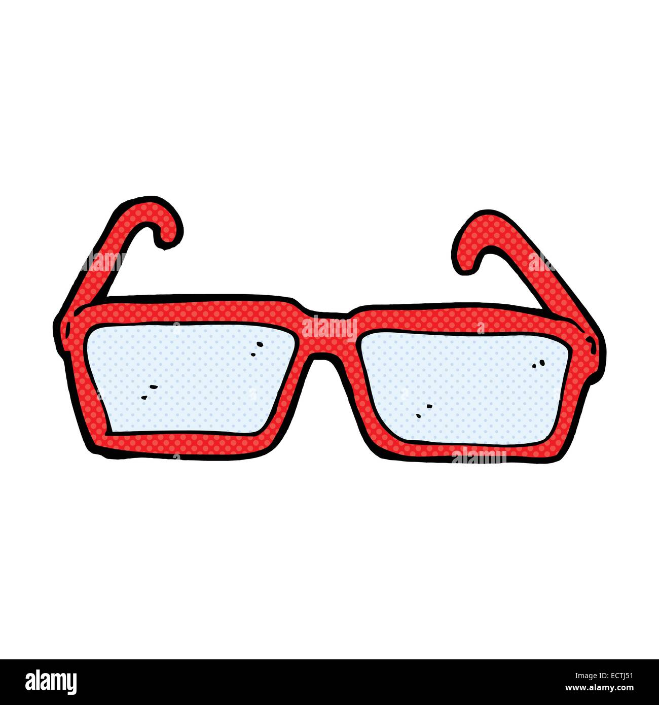 retro comic book style cartoon spectacles Stock Vector Image & Art - Alamy