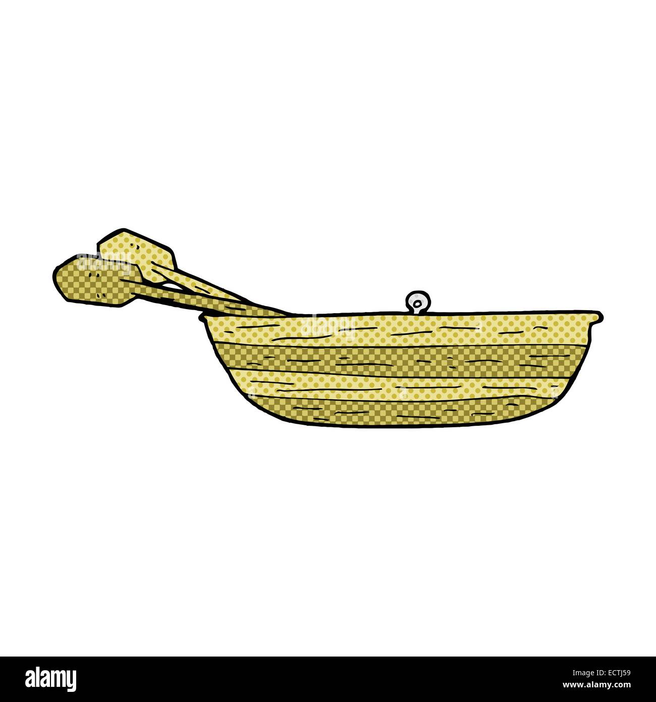 retro comic book style cartoon rowing boat Stock Vector Image & Art - Alamy