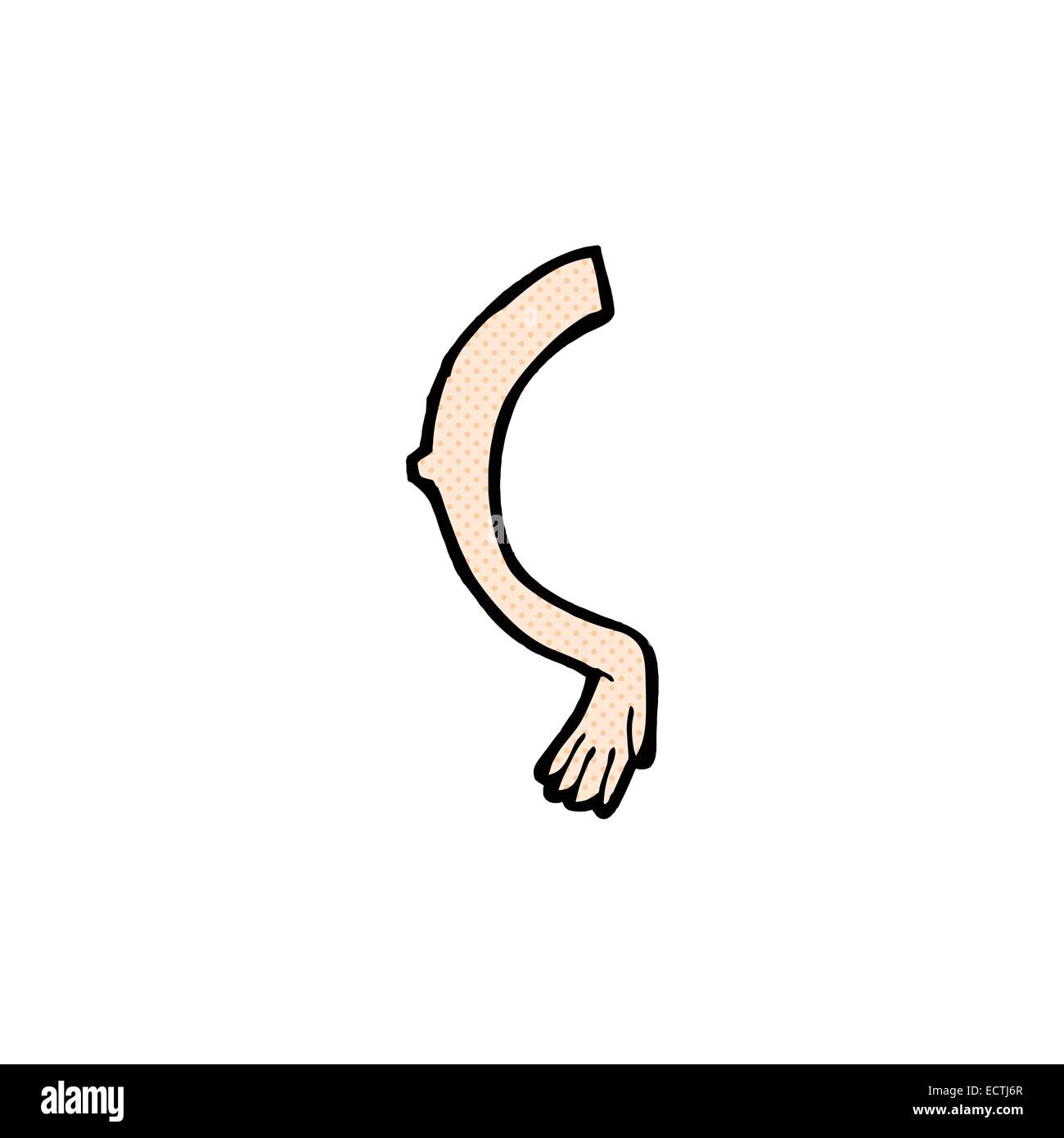 retro comic book style cartoon arm Stock Vector Image & Art - Alamy