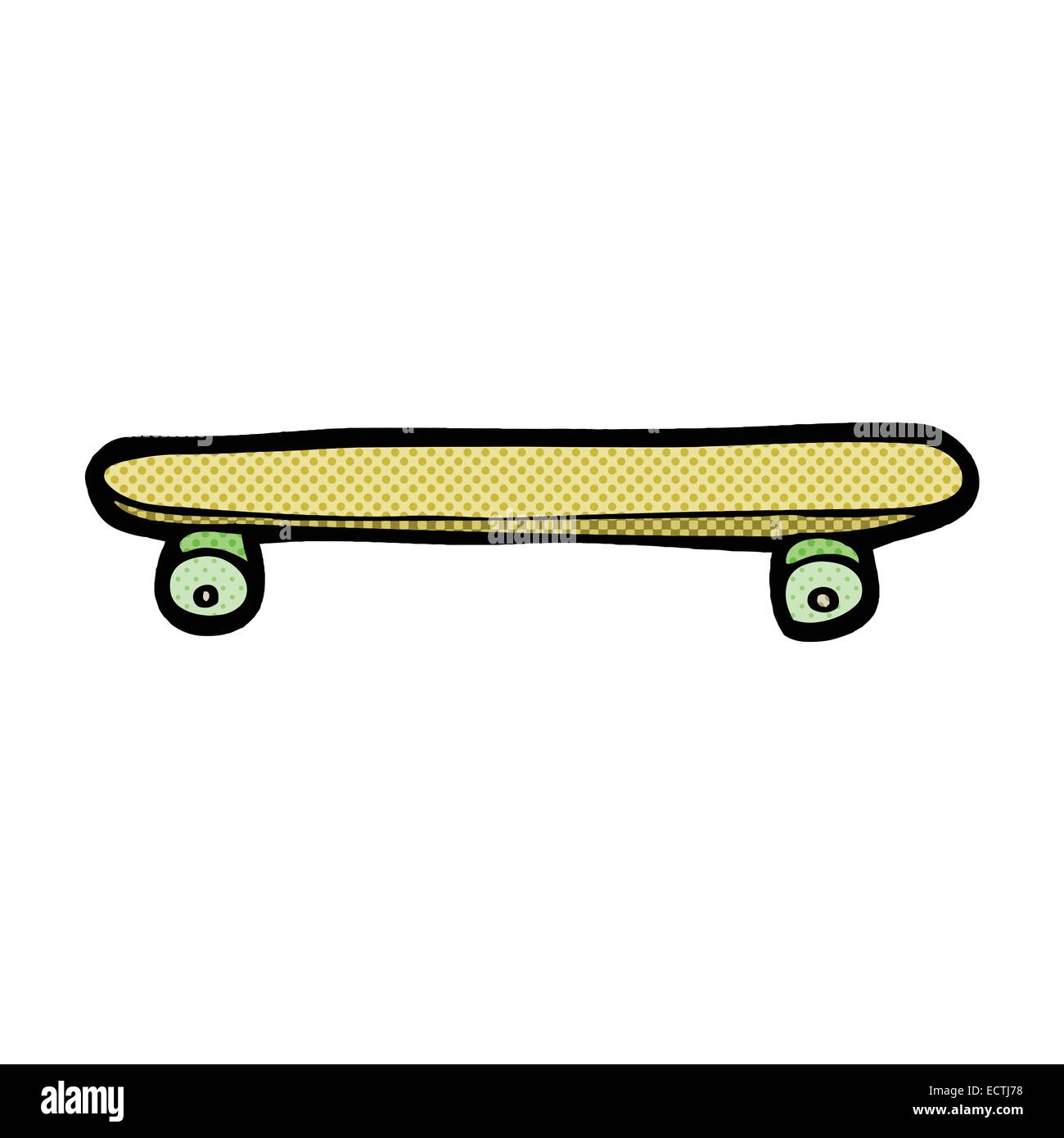 retro comic book style cartoon skateboard Stock Vector Image & Art - Alamy