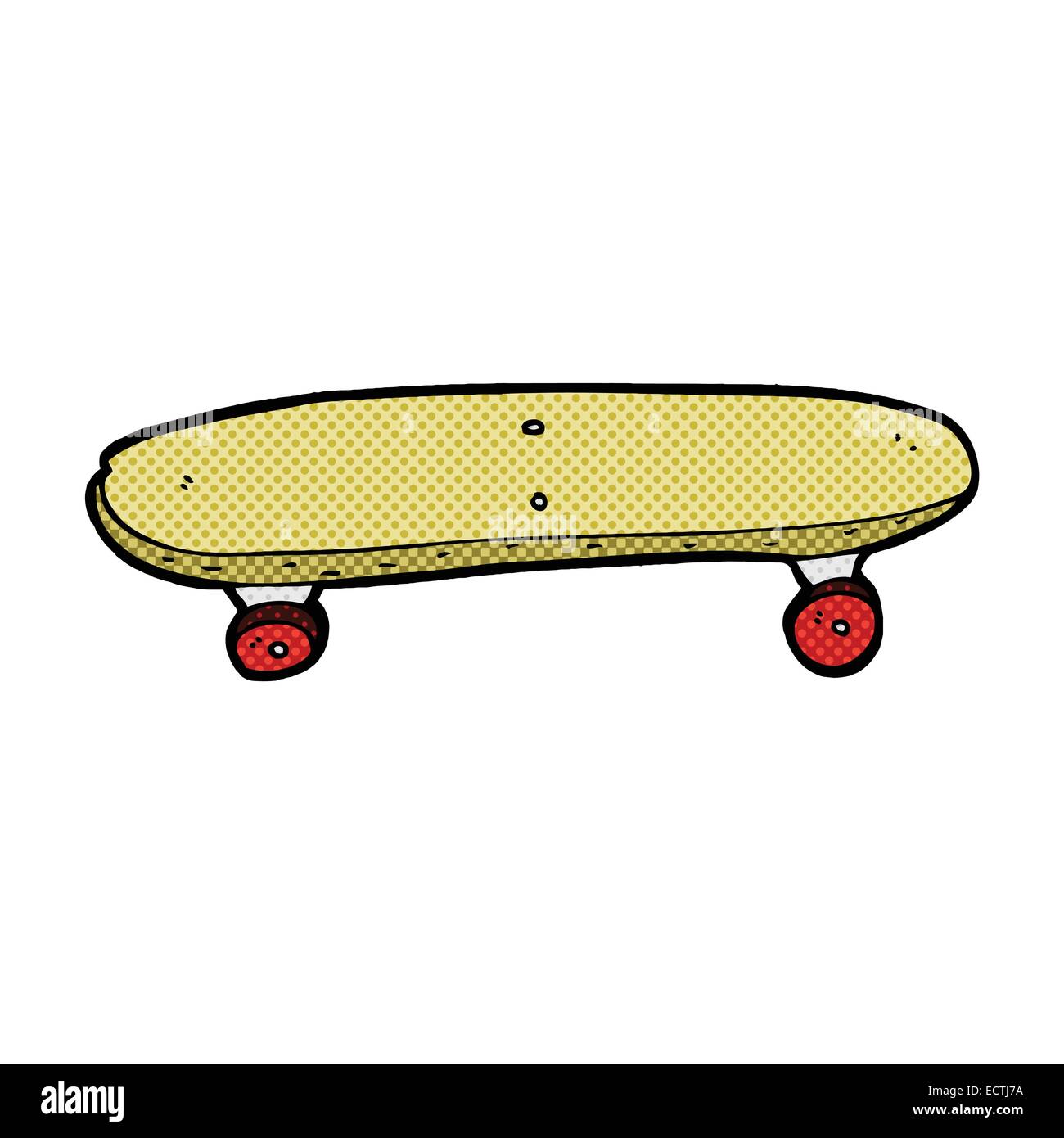 retro comic book style cartoon skateboard Stock Vector Image & Art - Alamy