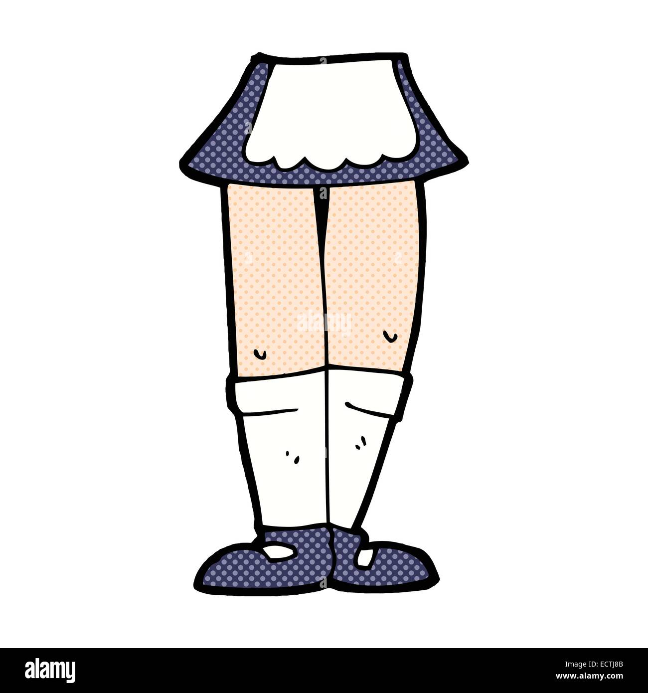 retro comic book style cartoon female legs Stock Vector Image & Art - Alamy