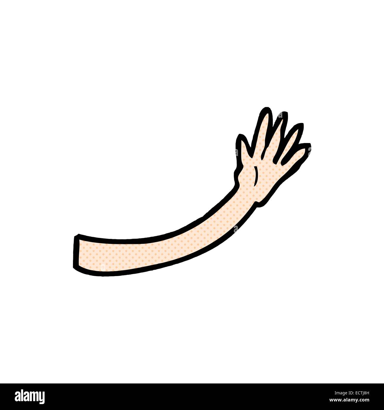 retro comic book style cartoon arm gesture Stock Vector Image & Art - Alamy