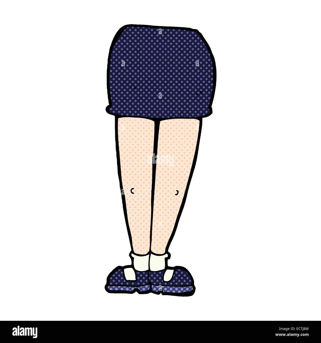 retro comic book style cartoon female legs Stock Vector Image & Art - Alamy
