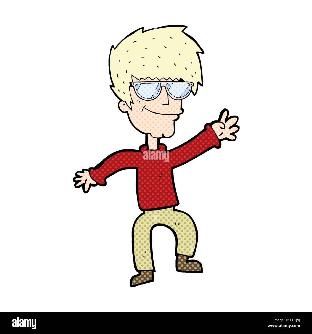 Boy with cool shades Stock Vector Images - Alamy