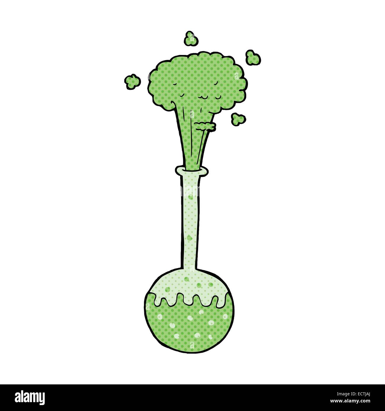 retro comic book style cartoon science experiment Stock Vector Image ...