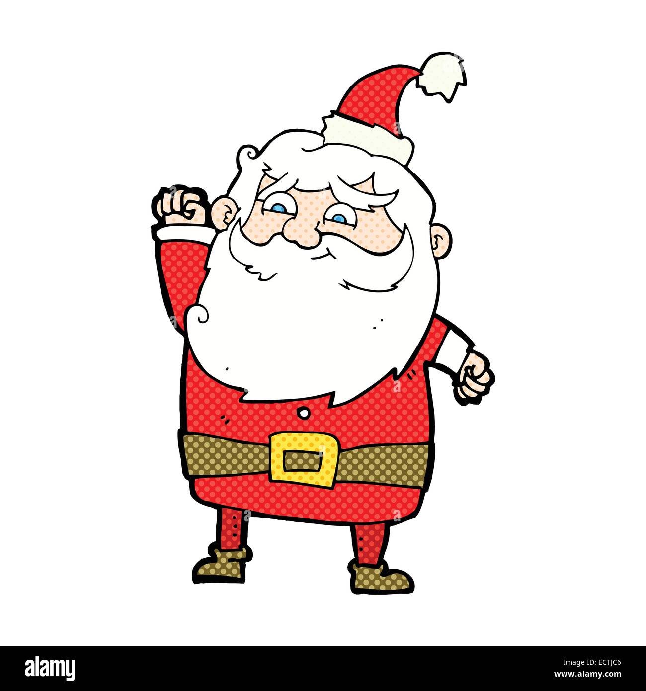 retro comic book style cartoon santa claus Stock Vector Image & Art - Alamy