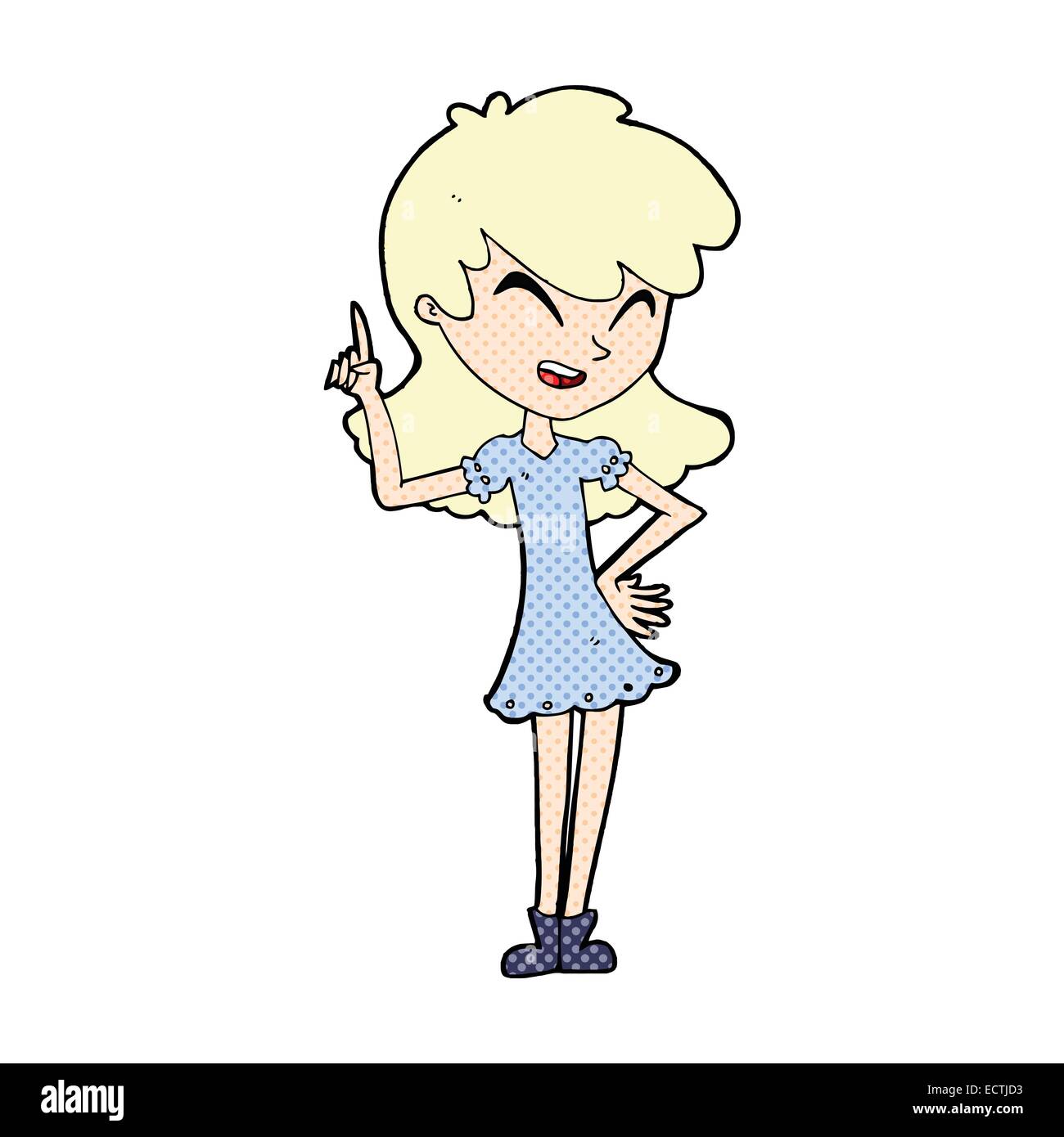 Woman making a point Stock Vector Images - Alamy