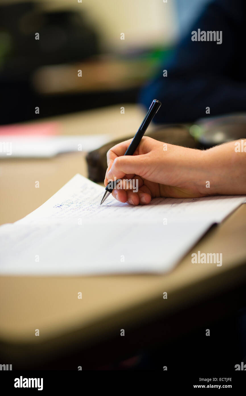 Teacher marking pupils hi-res stock photography and images - Alamy