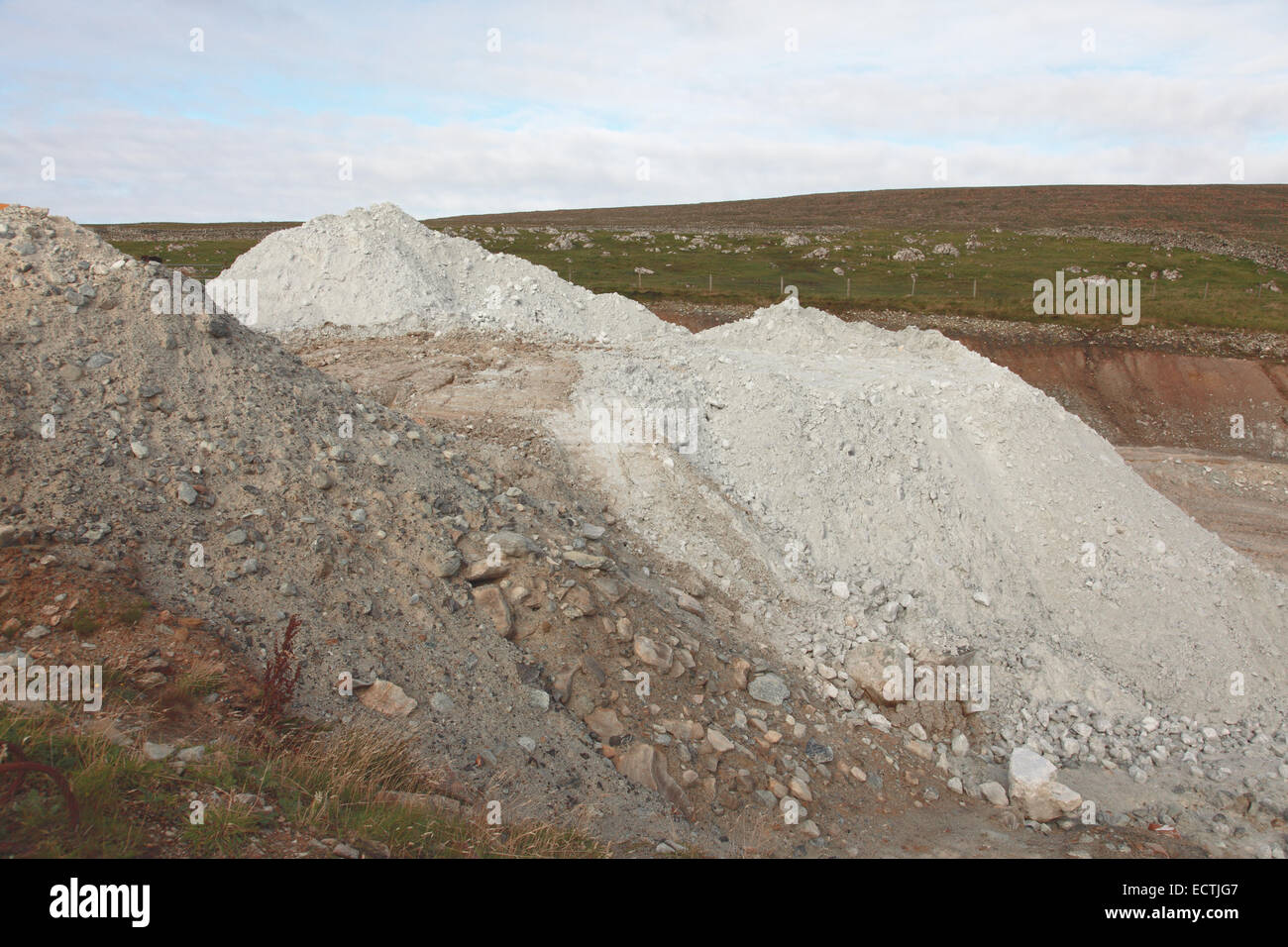 Britain's only working talc quarry at Clibberswick near Haroldswick ...
