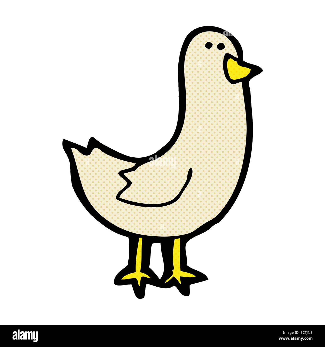 retro comic book style cartoon bird Stock Vector Image & Art - Alamy