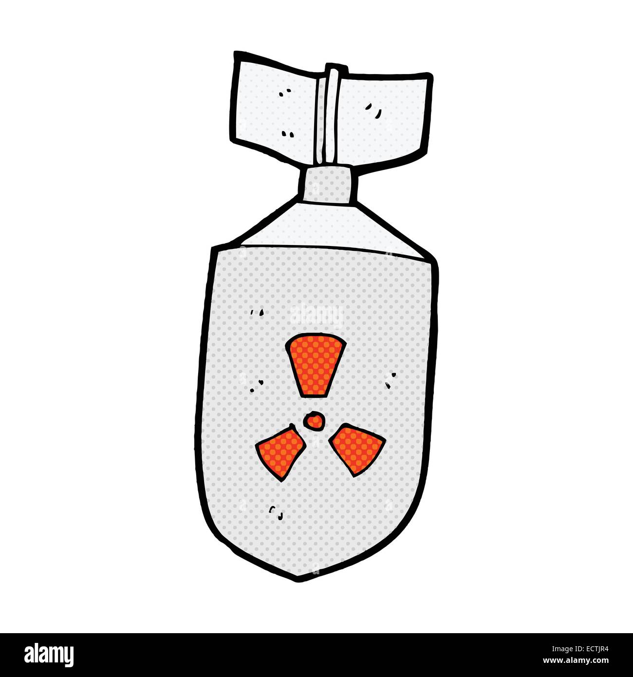 retro comic book style cartoon nuclear bomb Stock Vector Image & Art ...