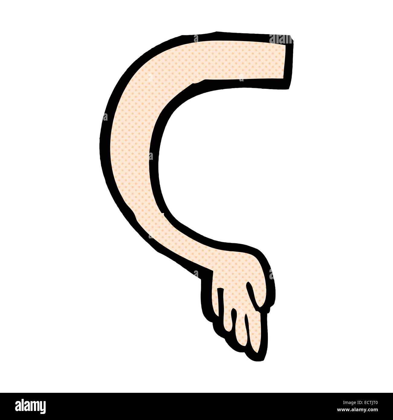 retro comic book style cartoon arm Stock Vector Image & Art - Alamy