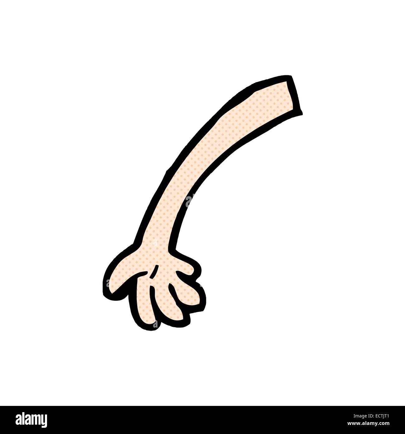 retro comic book style cartoon arm Stock Vector Image & Art - Alamy