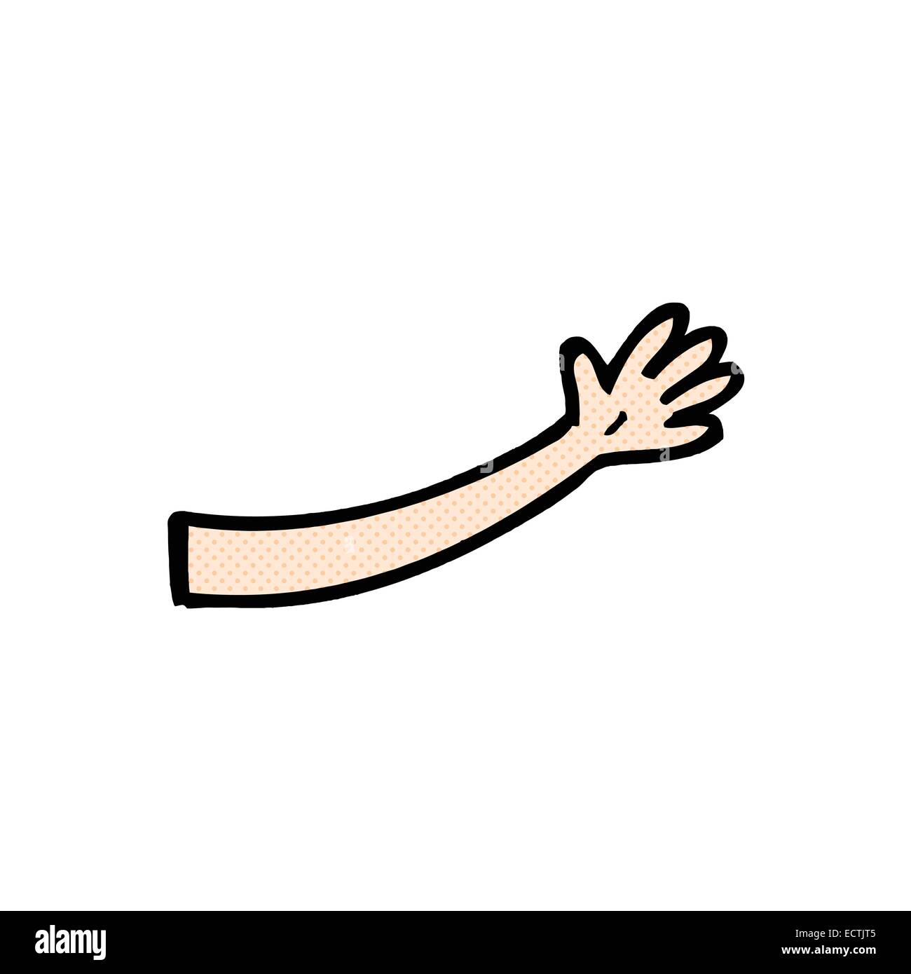 retro comic book style cartoon arm Stock Vector Image & Art - Alamy