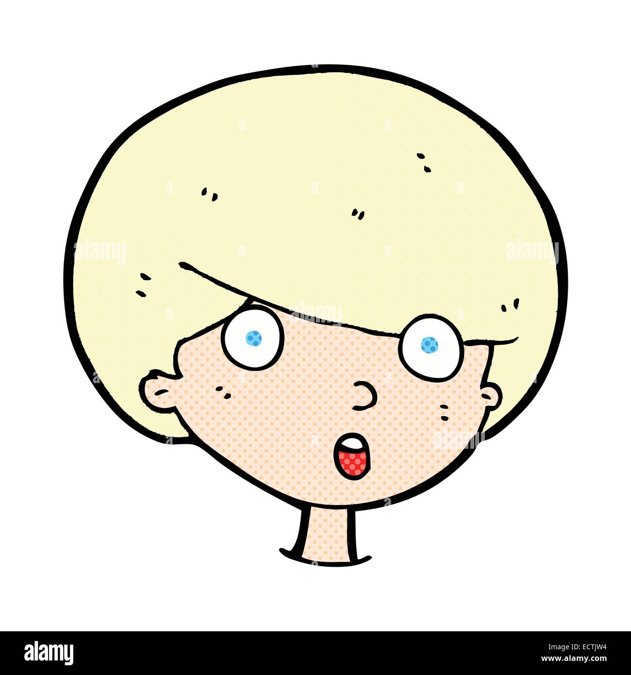 retro comic book style cartoon surprised boy Stock Vector Image & Art ...