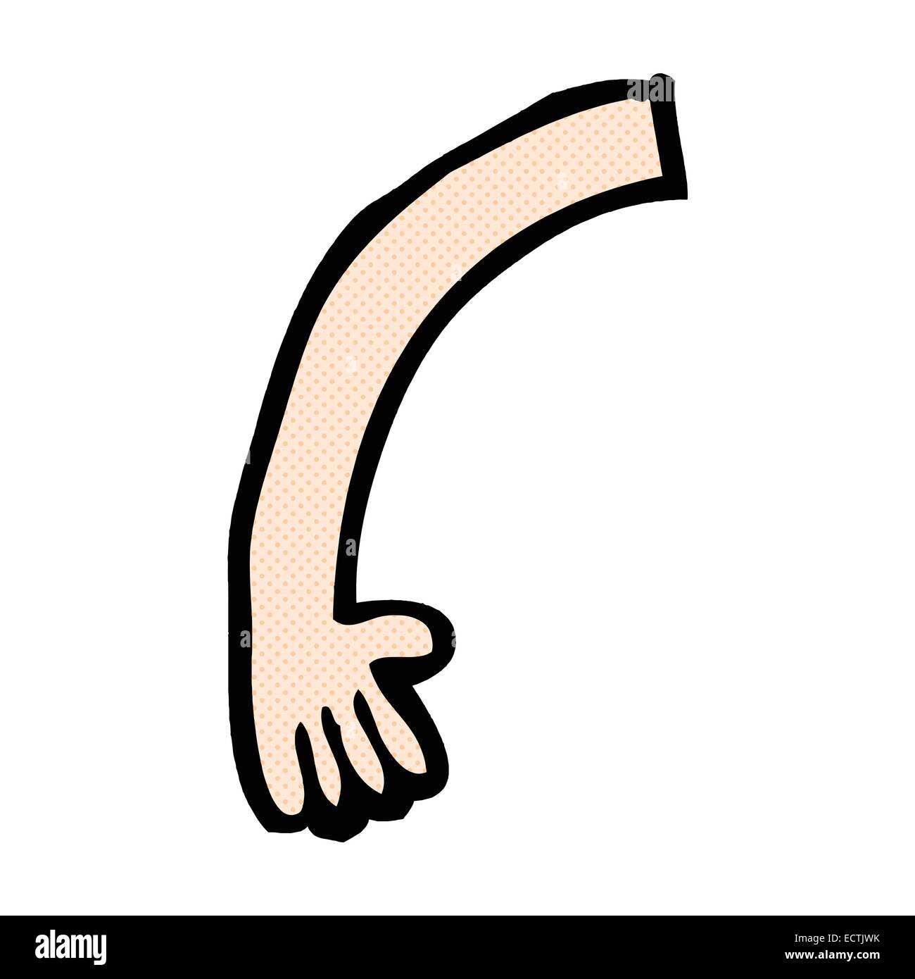 retro comic book style cartoon arm Stock Vector Image & Art - Alamy