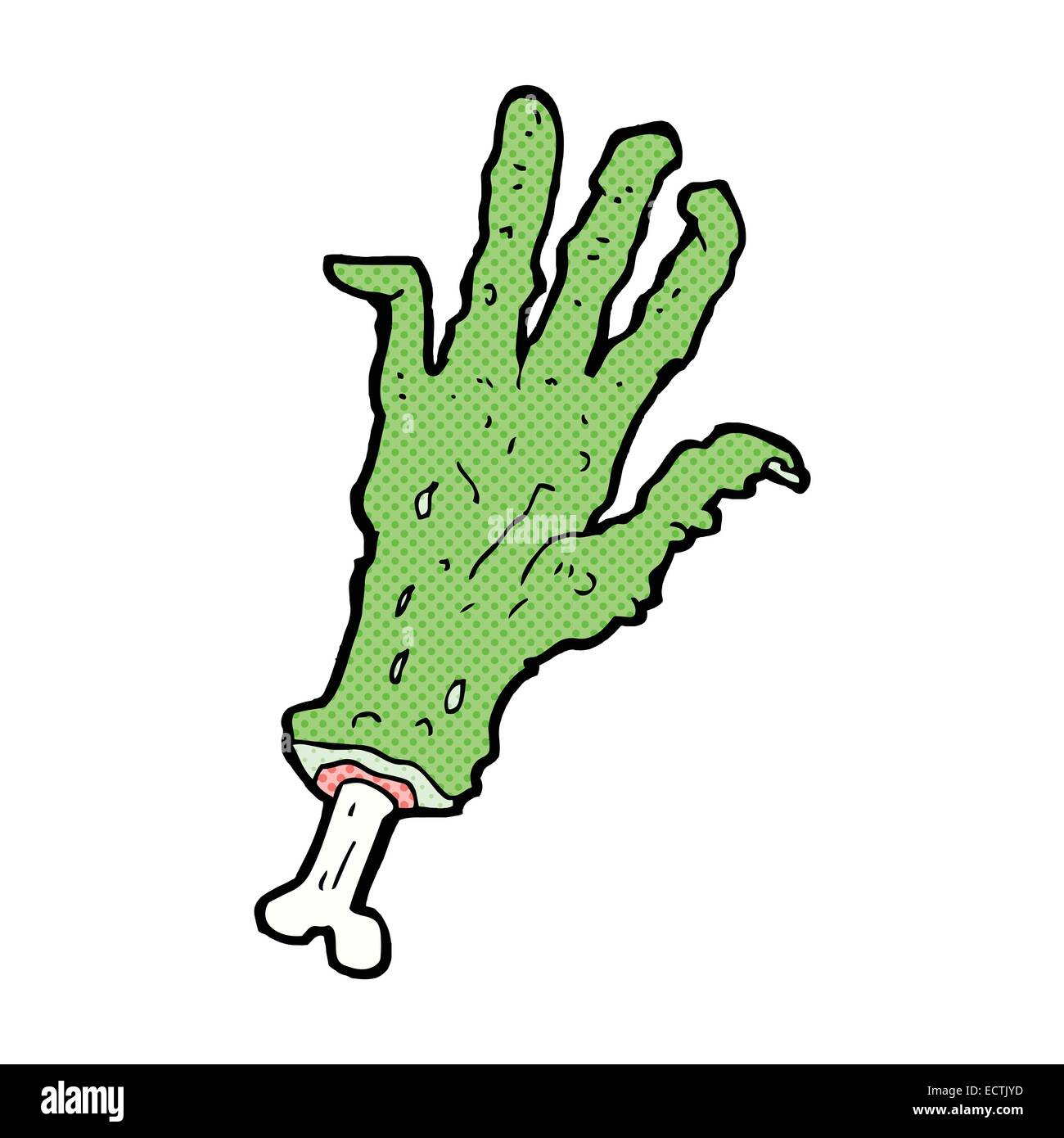 retro comic book style cartoon zombie hand Stock Vector Image & Art - Alamy