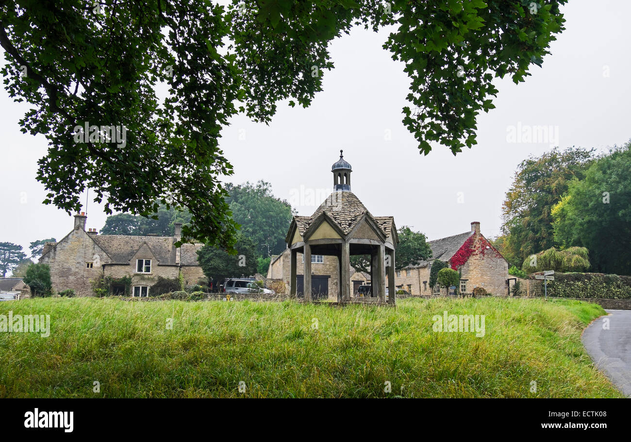 Monument market cross Manor Farm Farmington The Cotswolds ...