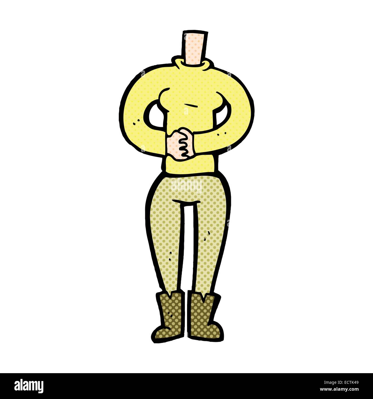 retro comic book style cartoon female body Stock Vector Image & Art - Alamy
