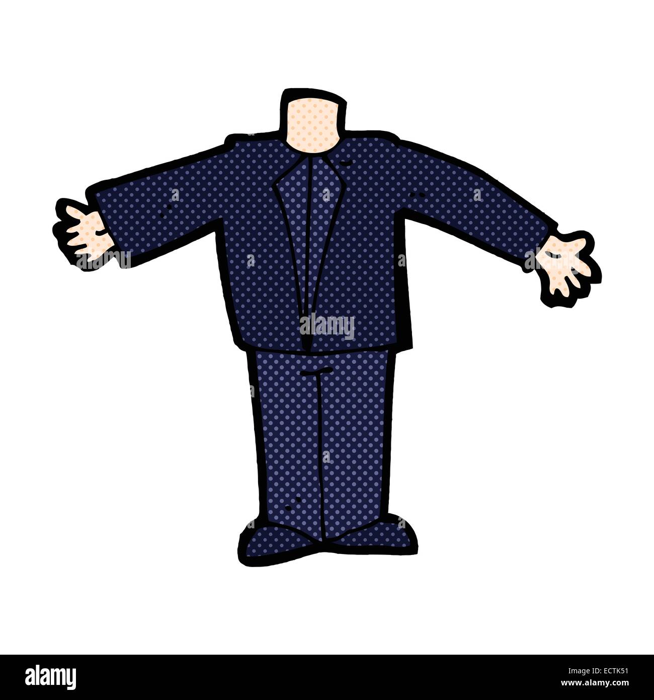retro comic book style cartoon body in suit (mix and match retro comic ...