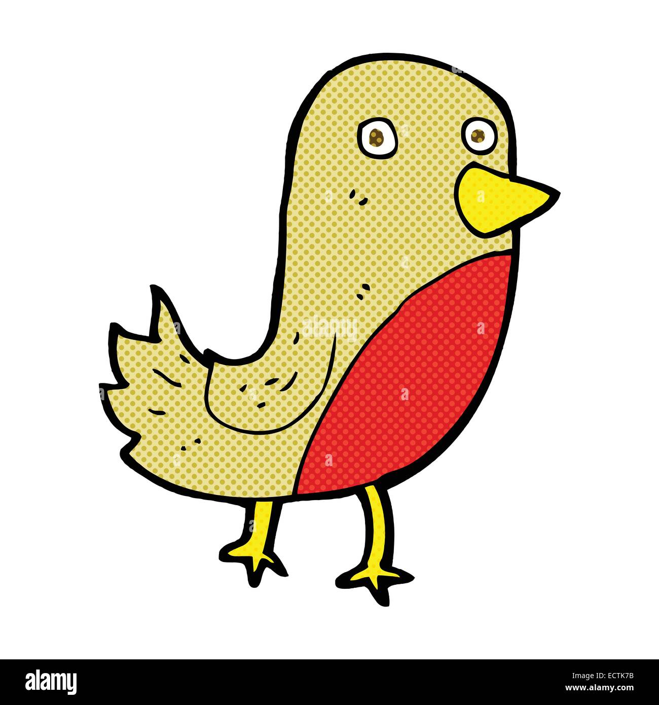 retro comic book style cartoon robin Stock Vector Image & Art - Alamy