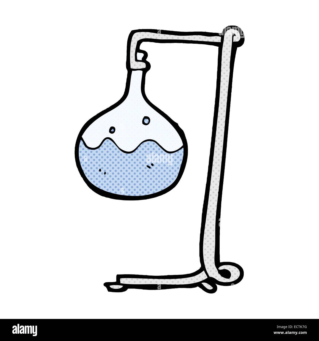 retro comic book style cartoon science experiment Stock Vector Image ...
