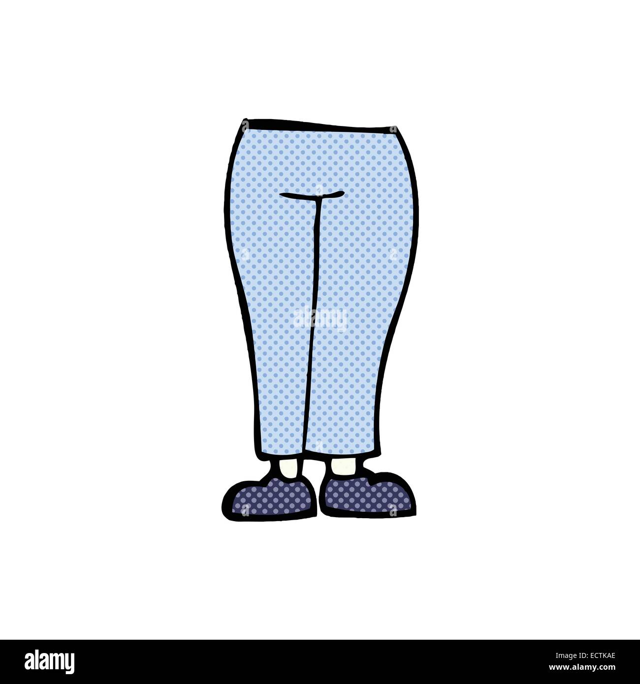 retro comic book style cartoon legs Stock Vector Image & Art - Alamy