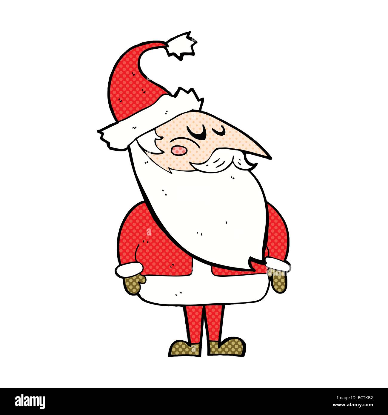 retro comic book style cartoon santa claus Stock Vector Image & Art - Alamy