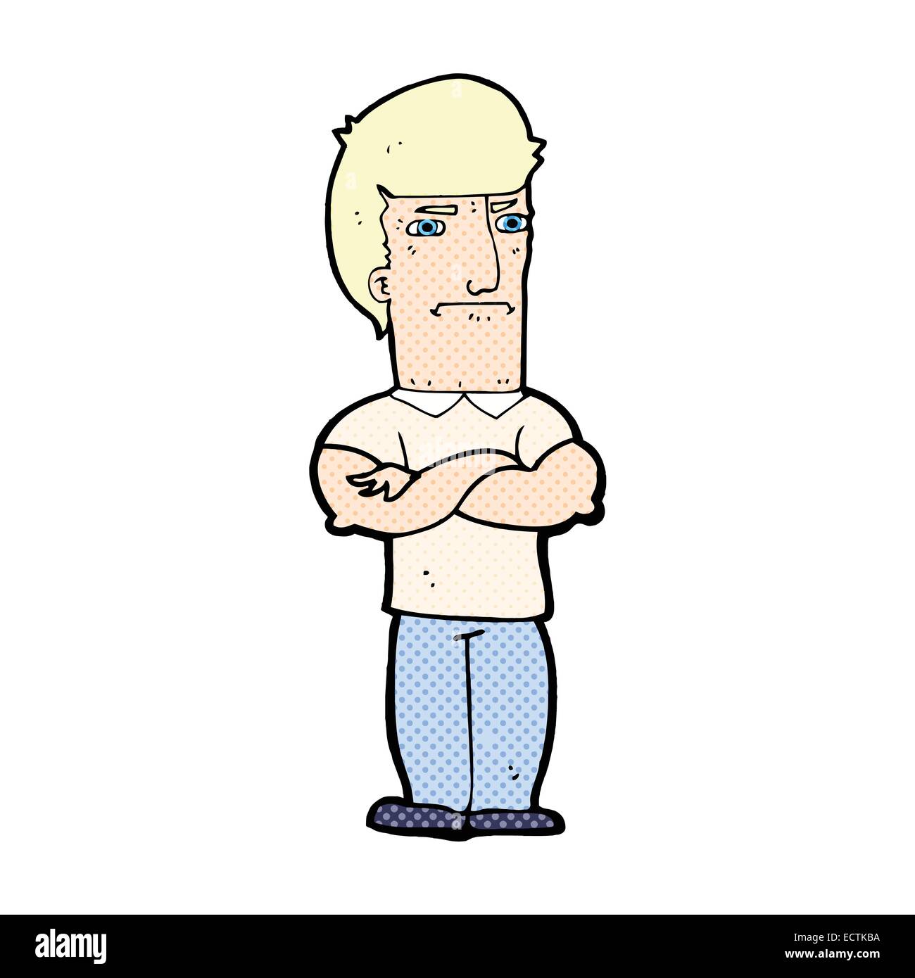 Man crossed arms body language Stock Vector Images - Alamy